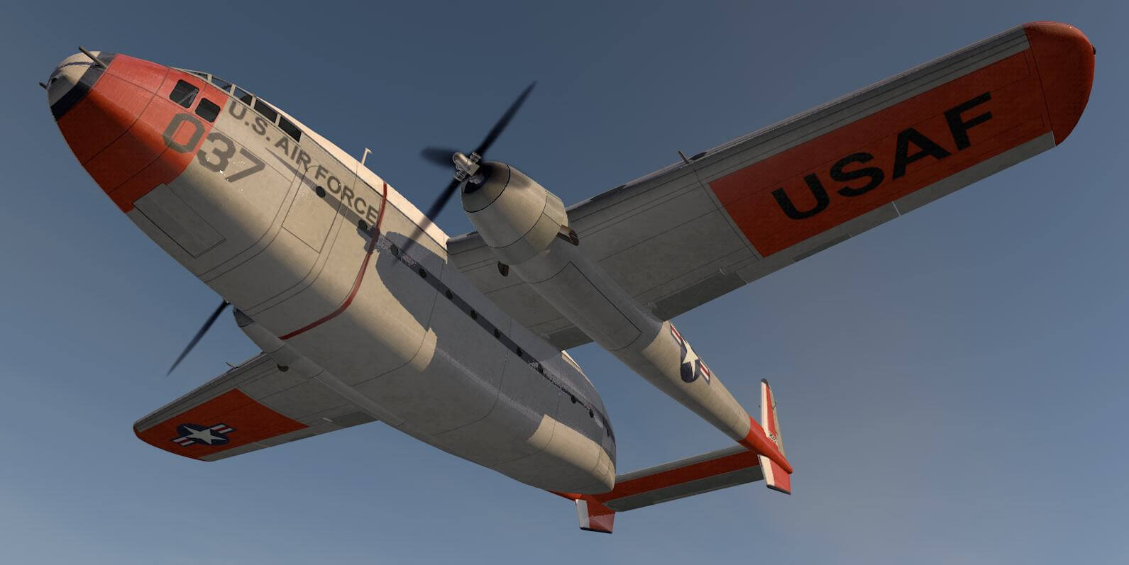 Fairchild C-119 Flying Boxcar 3D Model by ChipBassChaos