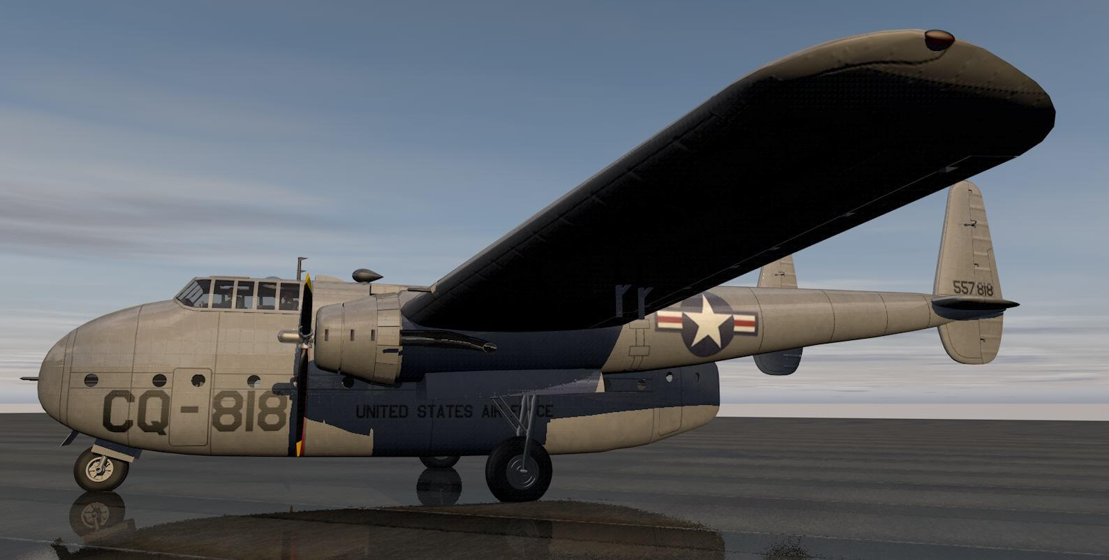 Fairchild C-82 Packet 3D Model by ChipBassChaos