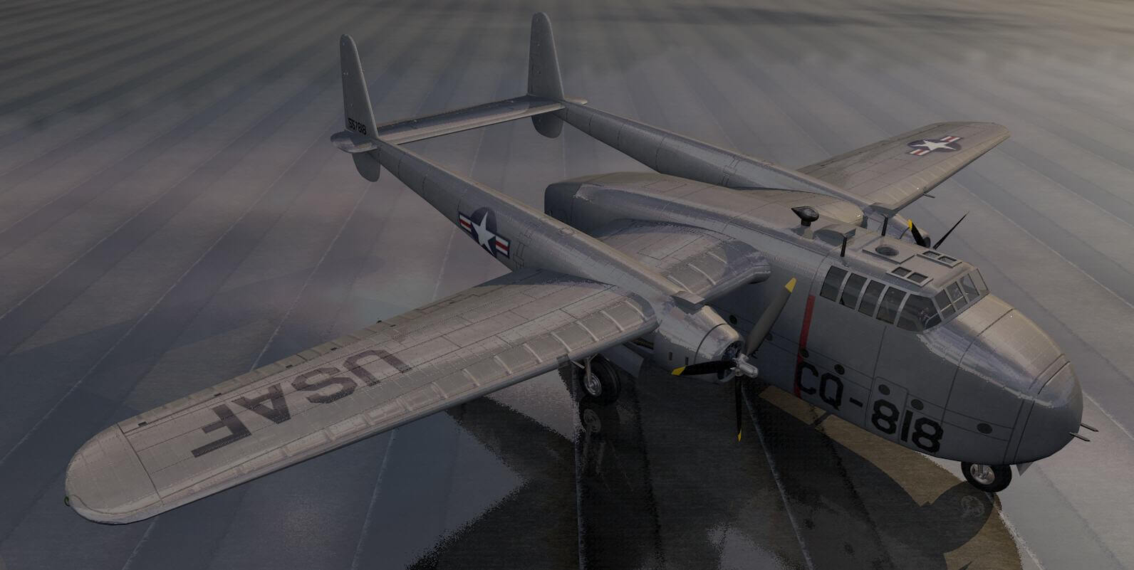 Fairchild C-82 Packet 3D Model by ChipBassChaos