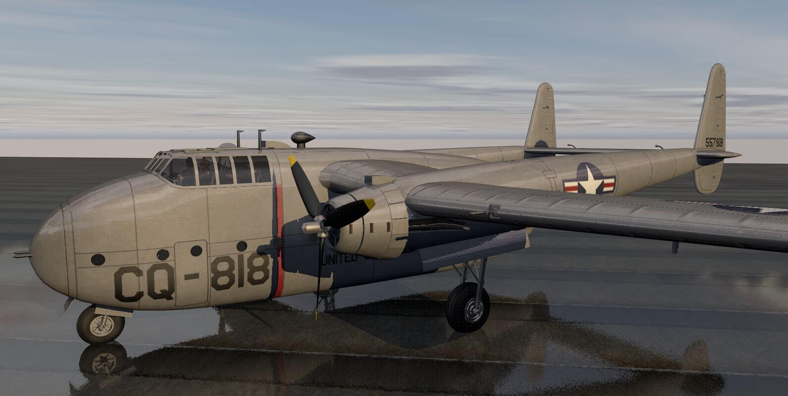 Fairchild C-82 Packet 3D Model by ChipBassChaos