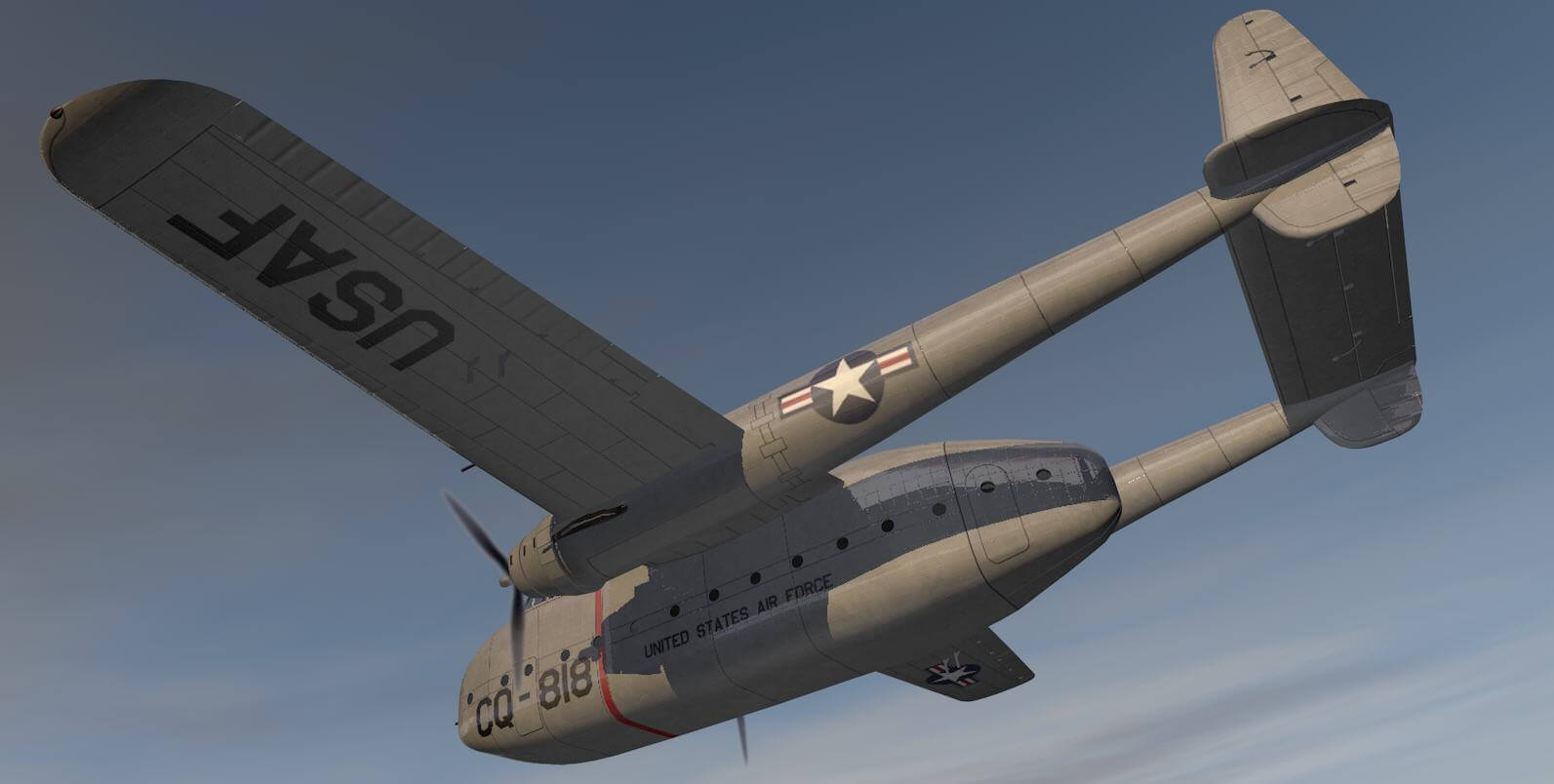 Fairchild C-82 Packet 3D Model by ChipBassChaos