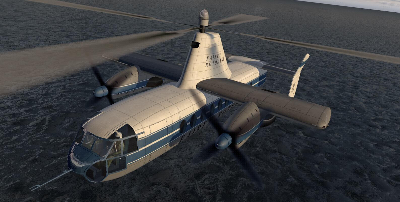 Fairey Rotodyne (1957) - 3D Model by ChipBassChaos