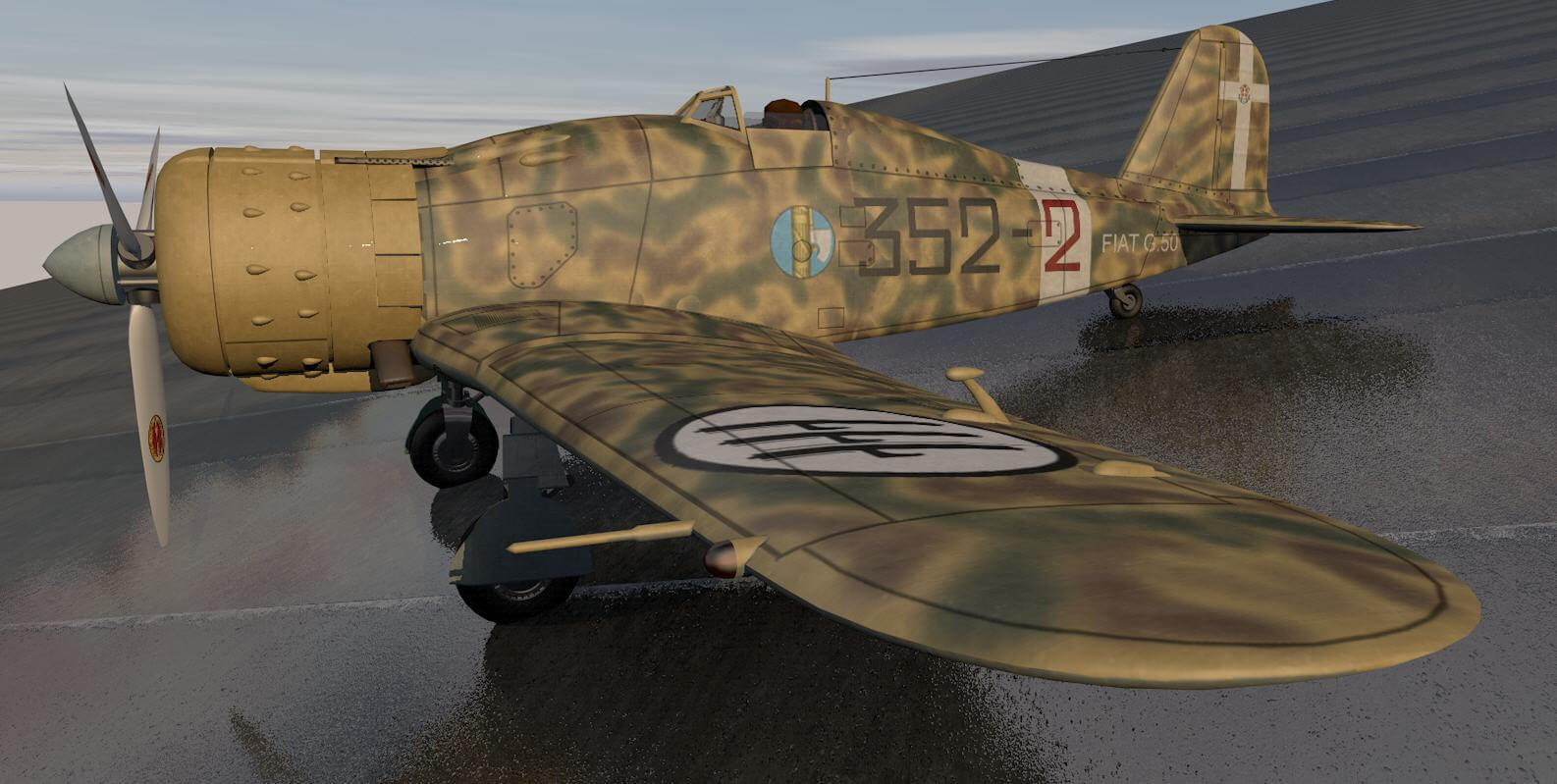 Fiat G-50 Freccia 3D Model by ChipBassChaos