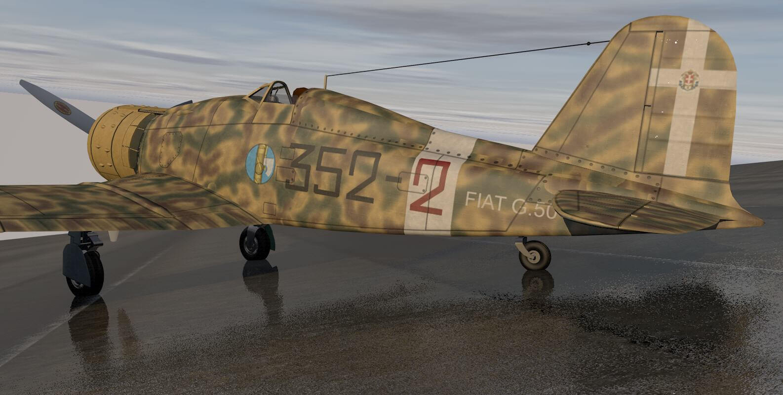 Fiat G-50 Freccia 3D Model by ChipBassChaos