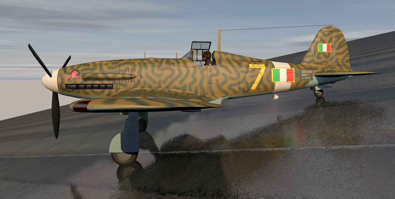 Fiat G-55 Centauro 3D Model by ChipBassChaos