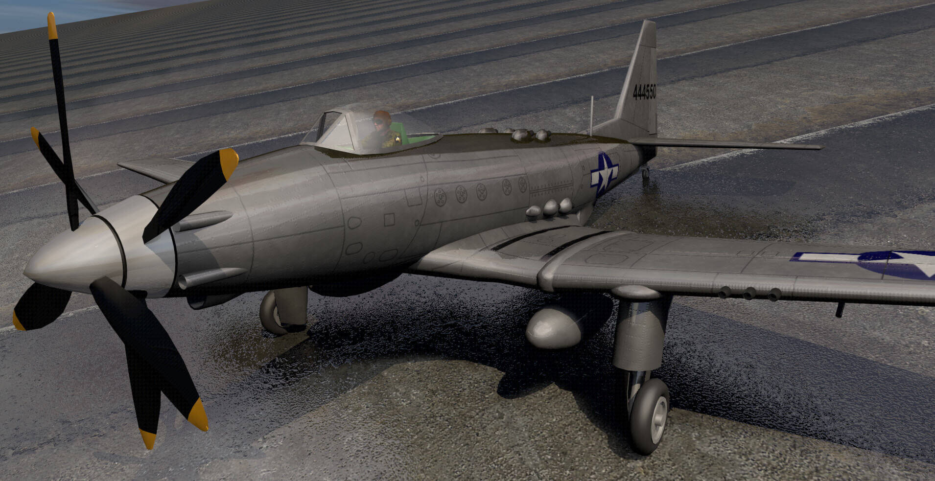 Fisher P-75 Eagle 3D Model by ChipBassChaos