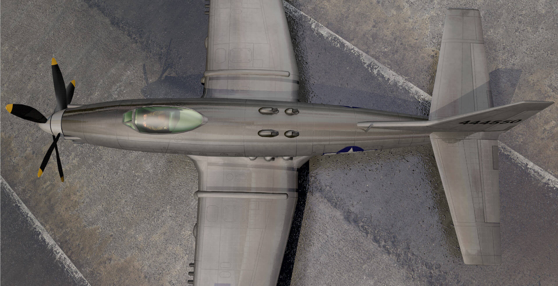 Fisher P-75 Eagle 3D Model by ChipBassChaos