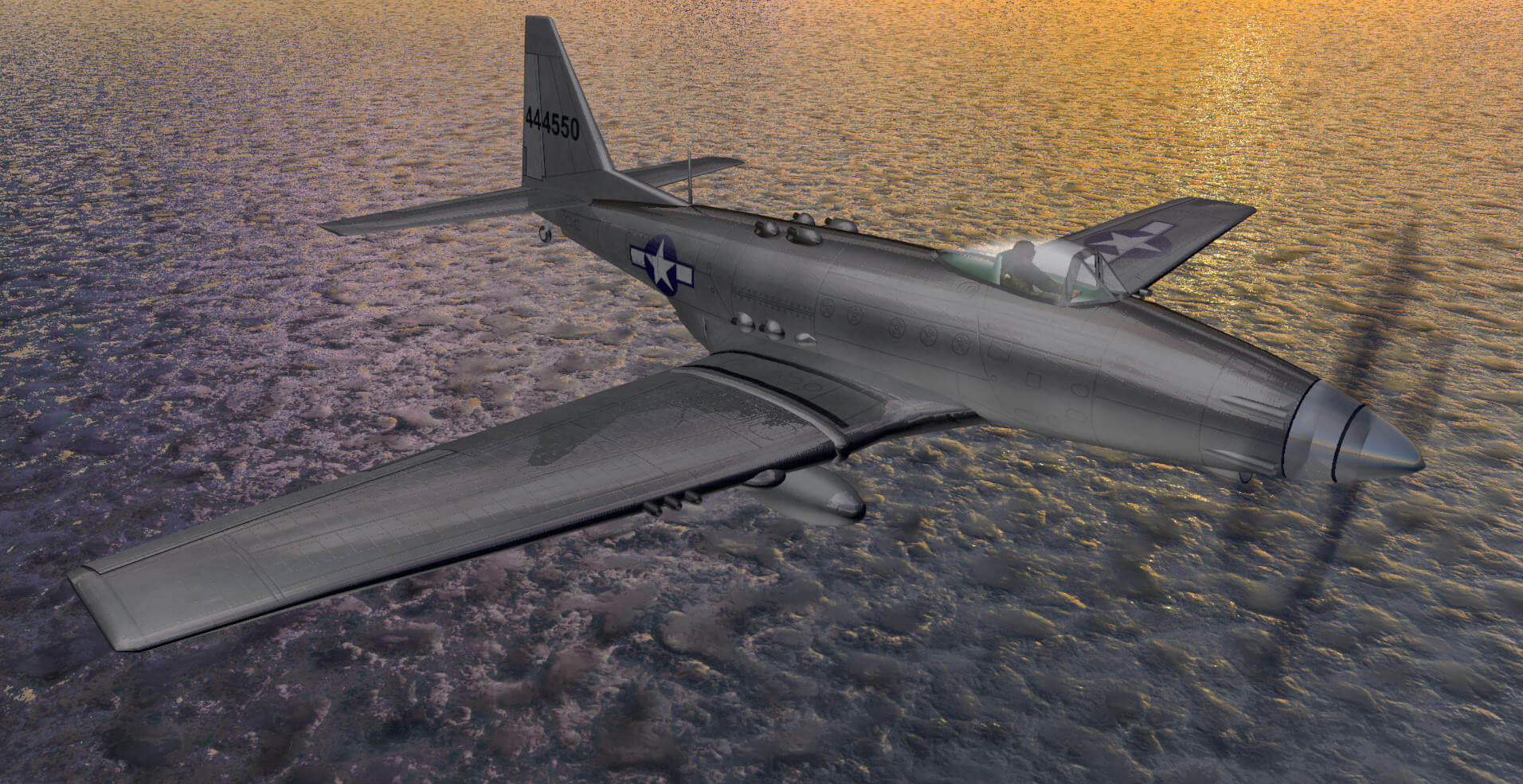 Fisher P-75 Eagle 3D Model by ChipBassChaos