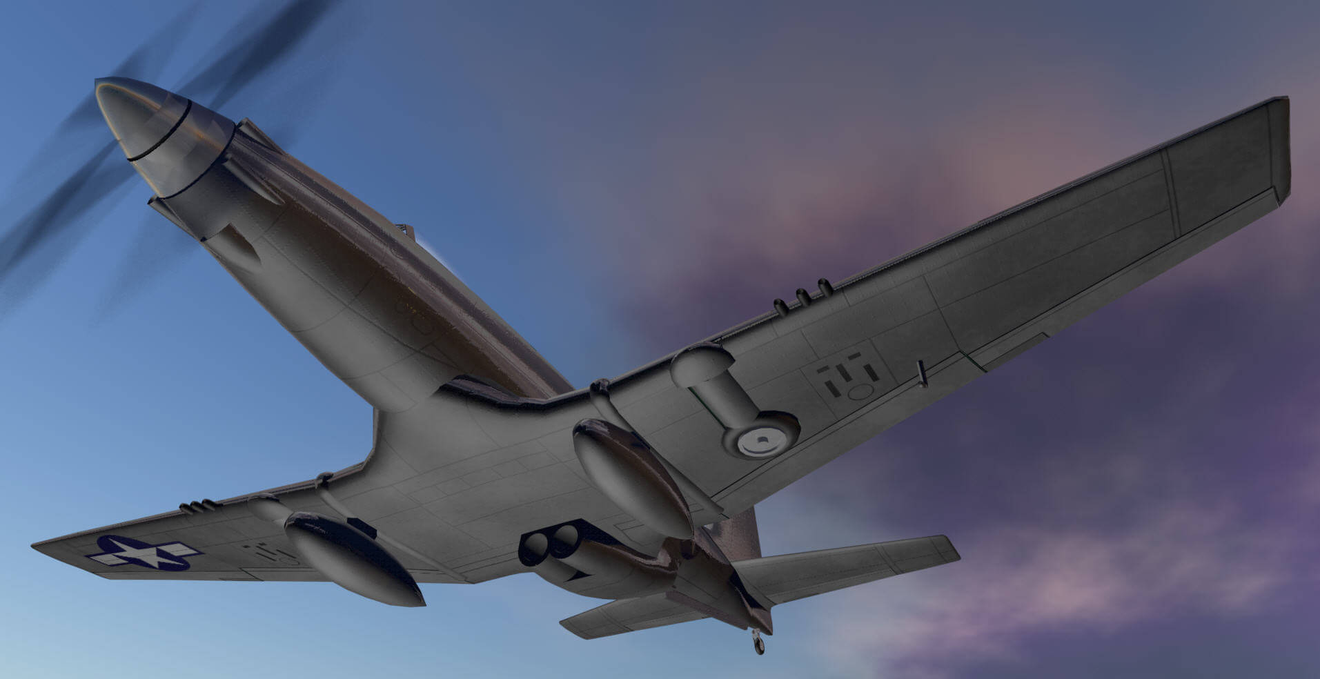 Fisher P-75 Eagle 3D Model by ChipBassChaos