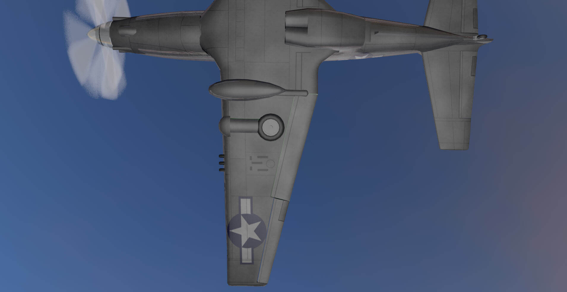 Fisher P-75 Eagle 3D Model by ChipBassChaos