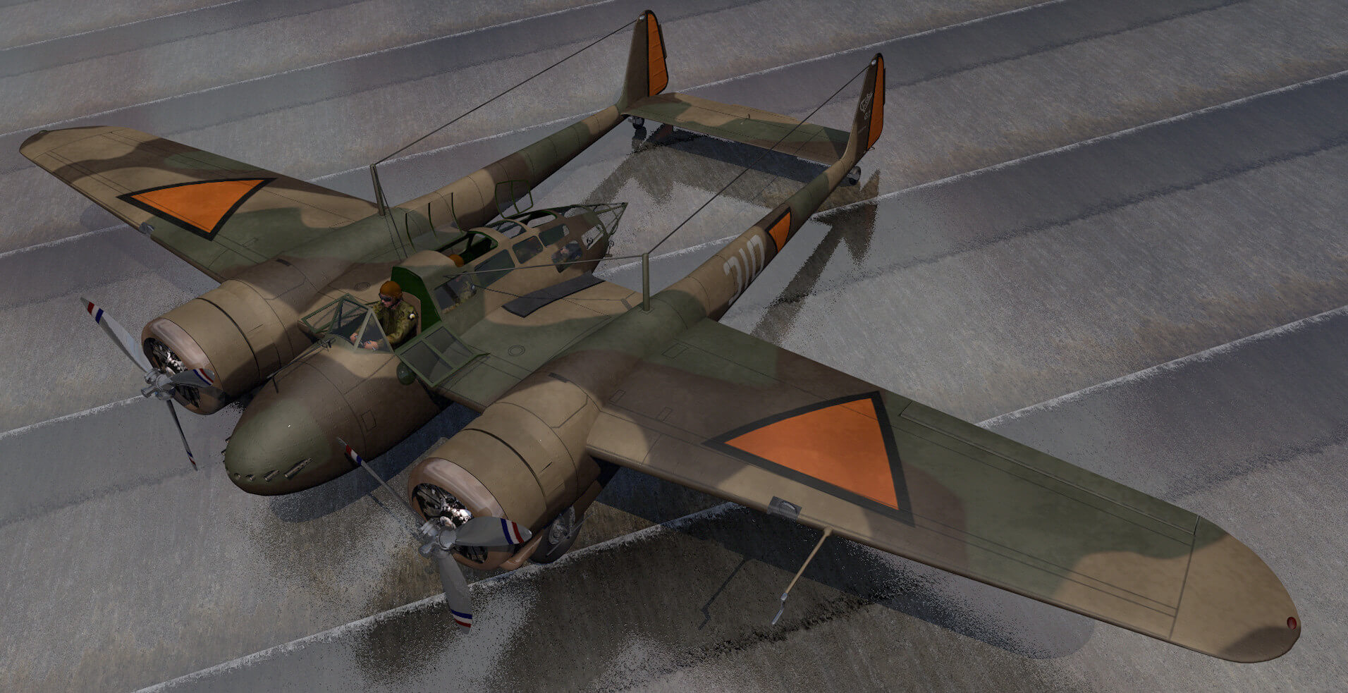 Fokker G-1 Faucher 3D Model by ChipBassChaos