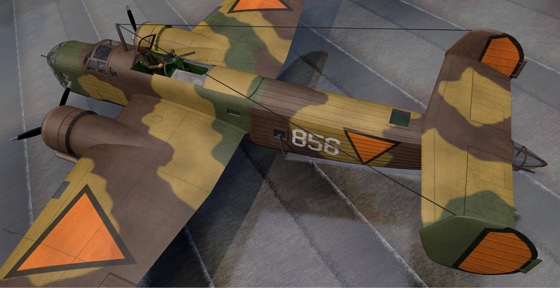 Fokker T.5 - 3D Model by ChipBassChaos