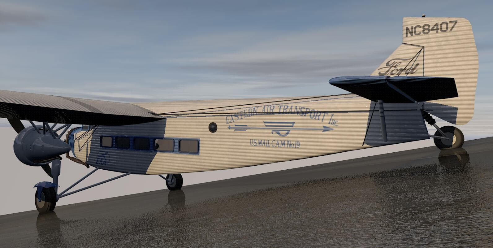 Ford Trimotor - 3D Model by ChipBassChaos