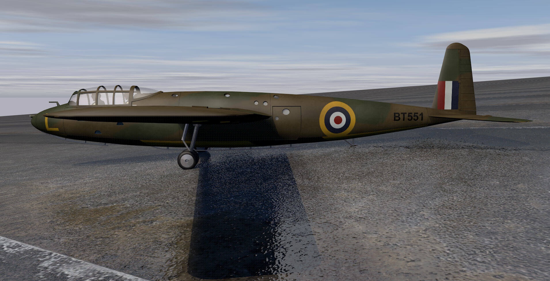General Aircraft GAL-48 Hotspur 3D Model by ChipBassChaos