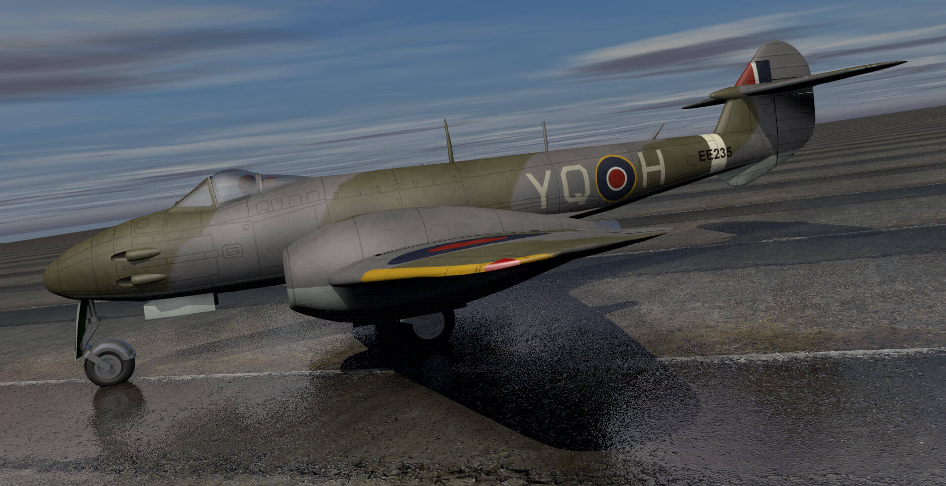 Gloster Meteor F Mk-3 3D Model by ChipBassChaos