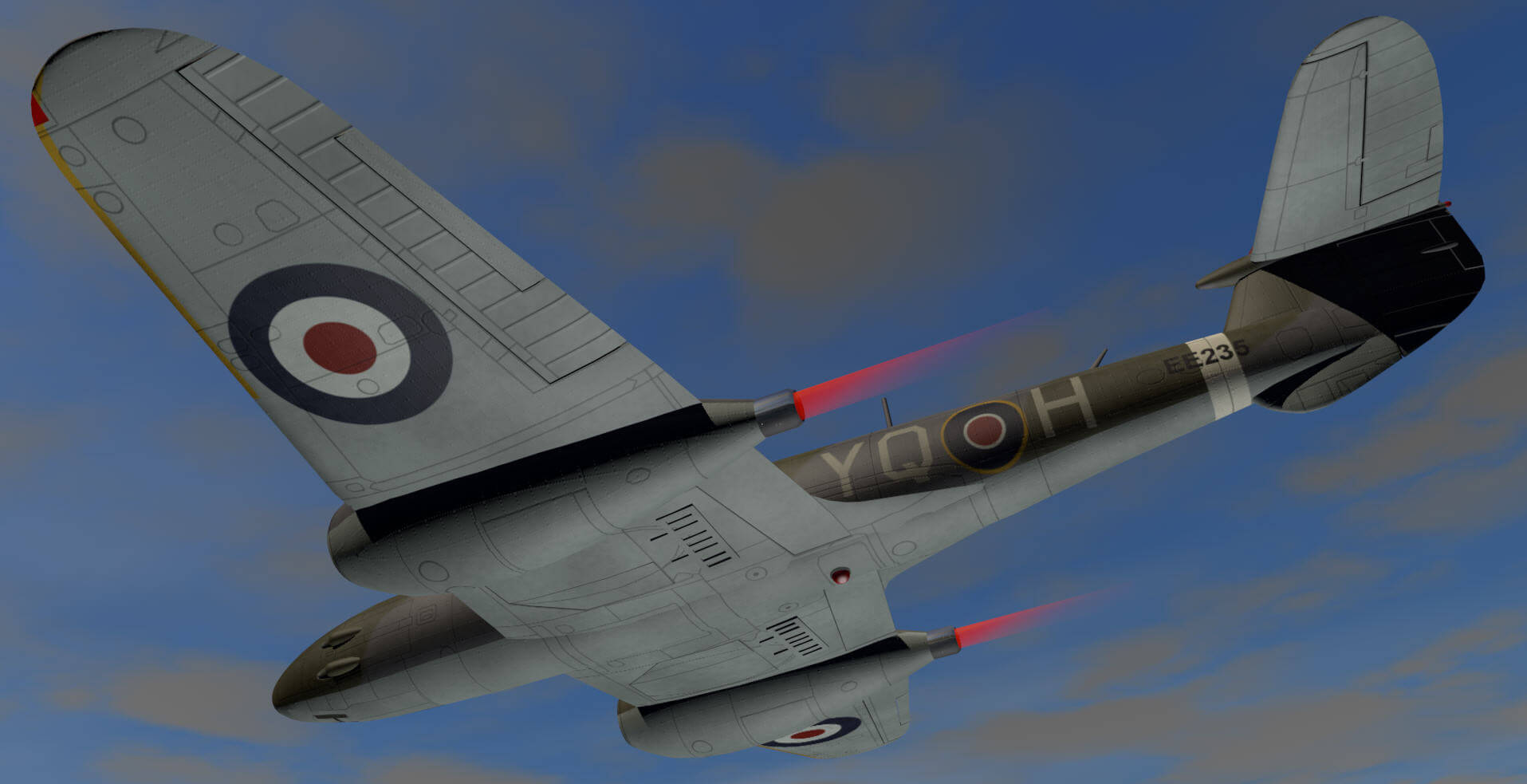 Gloster Meteor F Mk-3 3D Model by ChipBassChaos