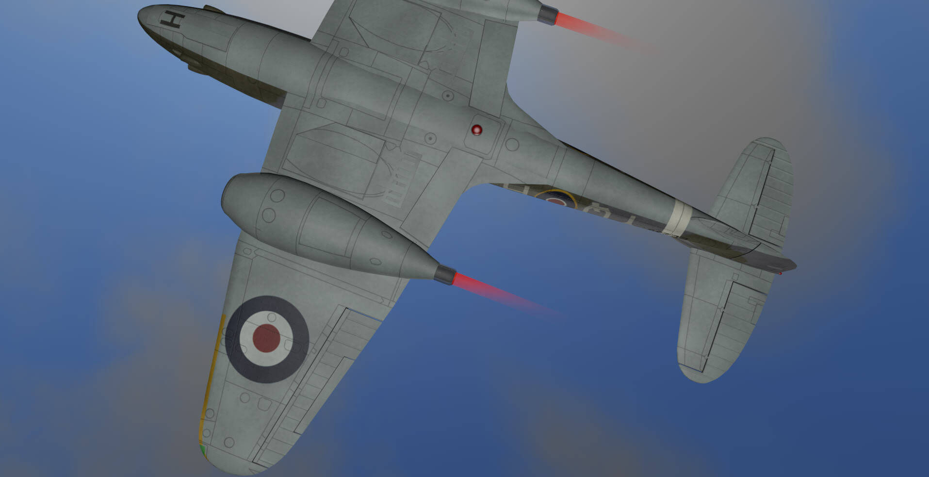 Gloster Meteor F Mk-3 3D Model by ChipBassChaos