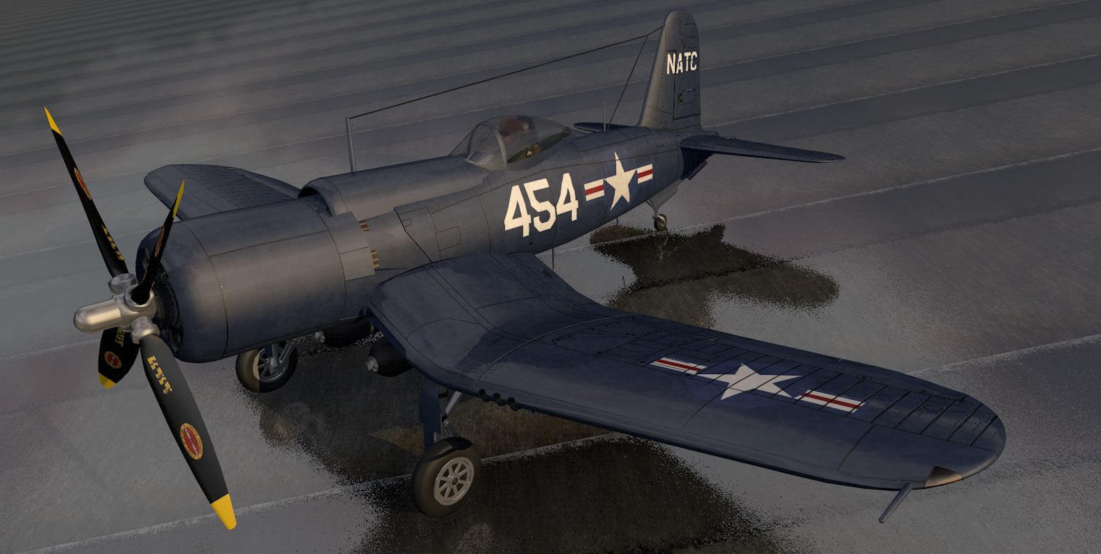 Goodyear F2G-1 Super Corsair 3D Model by ChipBassChaos