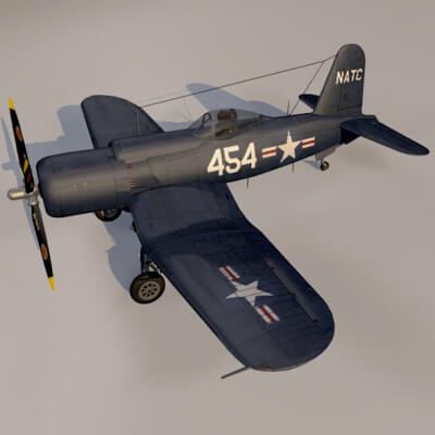 Goodyear F2G-1 Super Corsair 3D Model by ChipBassChaos