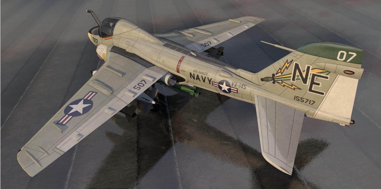 Grumman A-6E Intruder 3D Model by ChipBassChaos