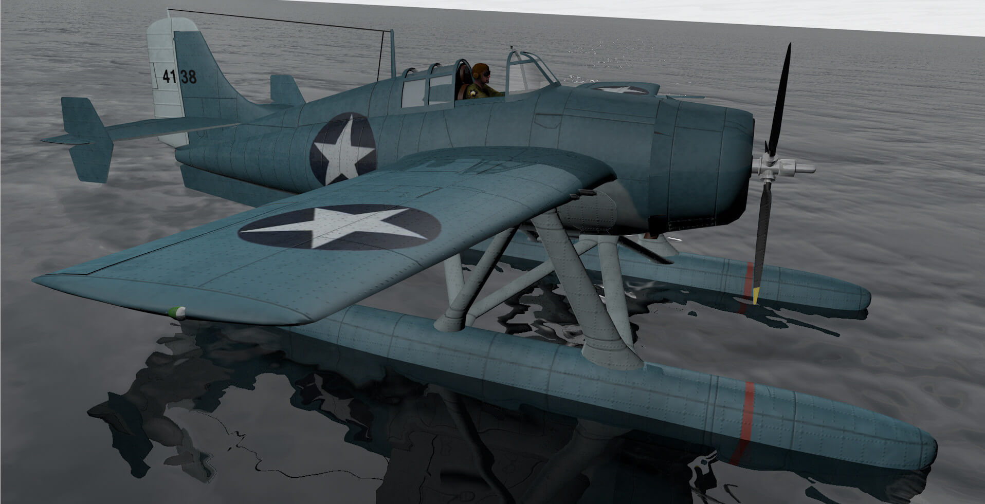 Grumman F4F-3S Wildcatfish 3D Model by ChipBassChaos