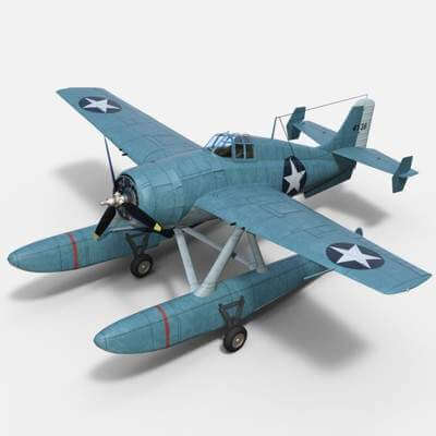 Grumman F4F-3S Wildcatfish 3D Model by ChipBassChaos