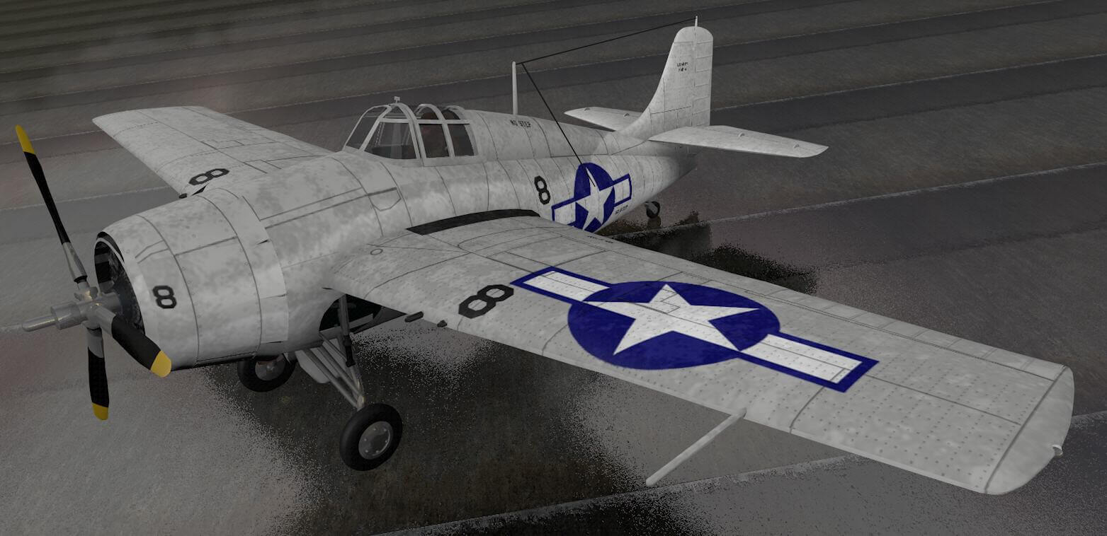 Grumman F4F Wildcat - 3D Model by ChipBassChaos