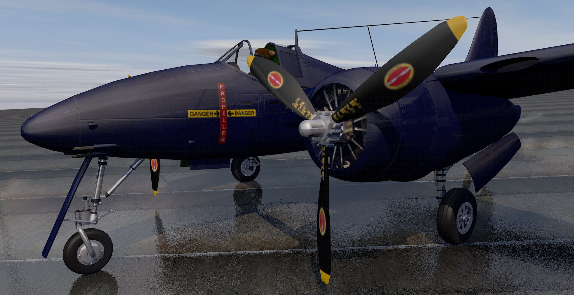 Grumman F7F Tigercat - 3D Model by ChipBassChaos