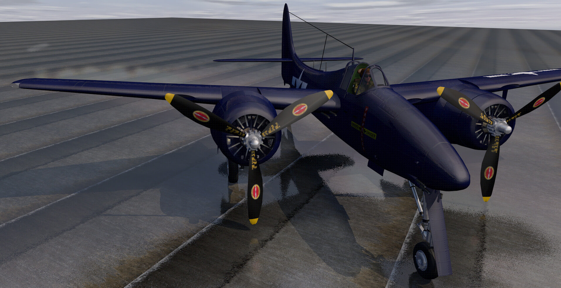 Grumman F7F Tigercat - 3D Model by ChipBassChaos