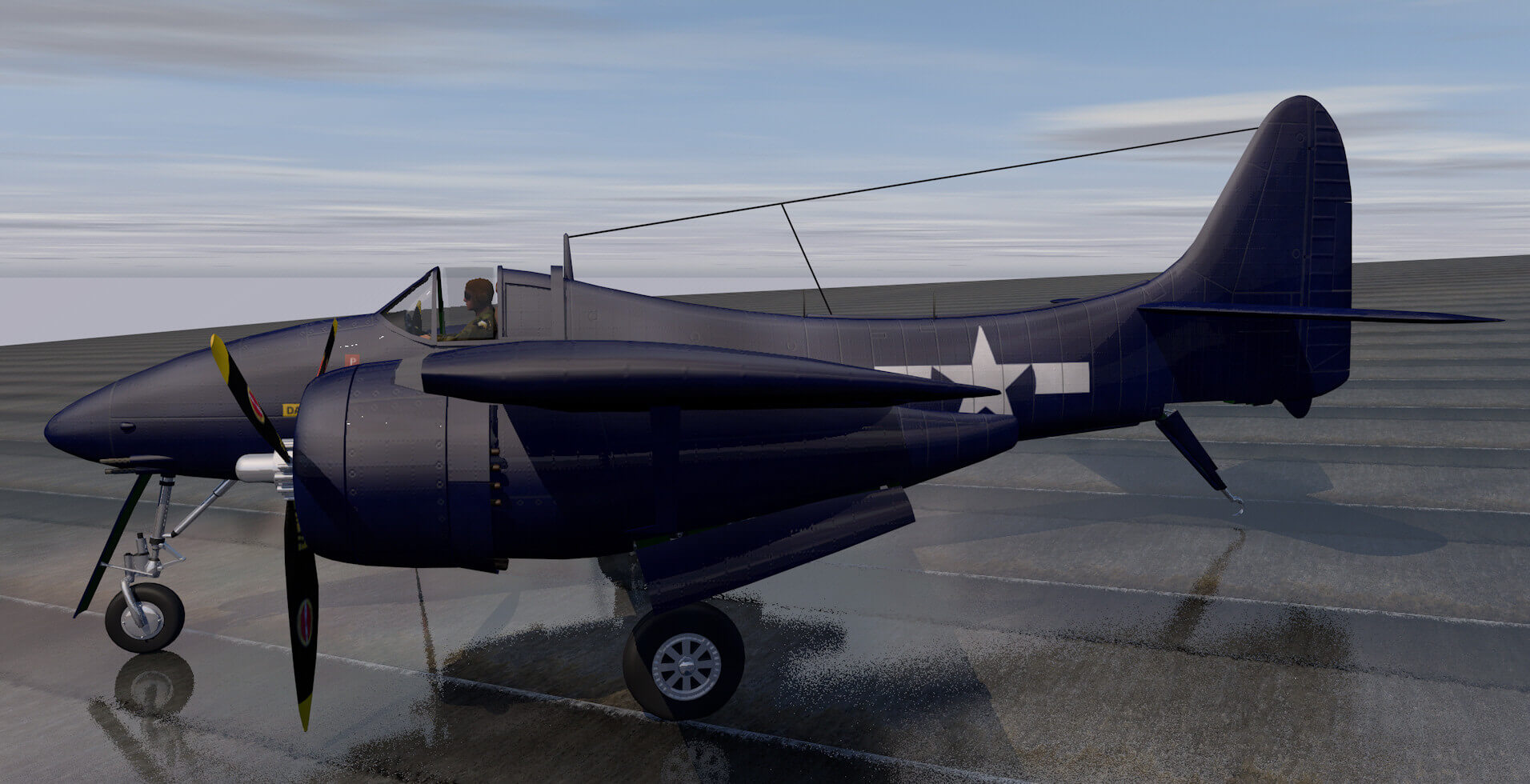 Grumman F7F Tigercat - 3D Model by ChipBassChaos