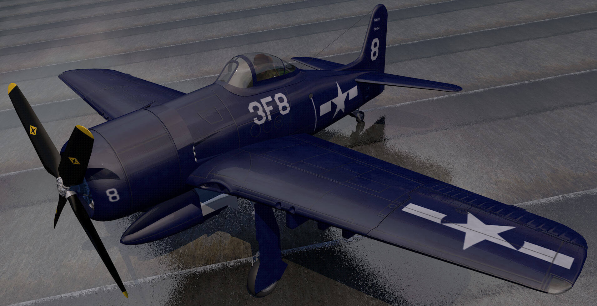 Grumman F7F Tigercat - 3D Model by ChipBassChaos