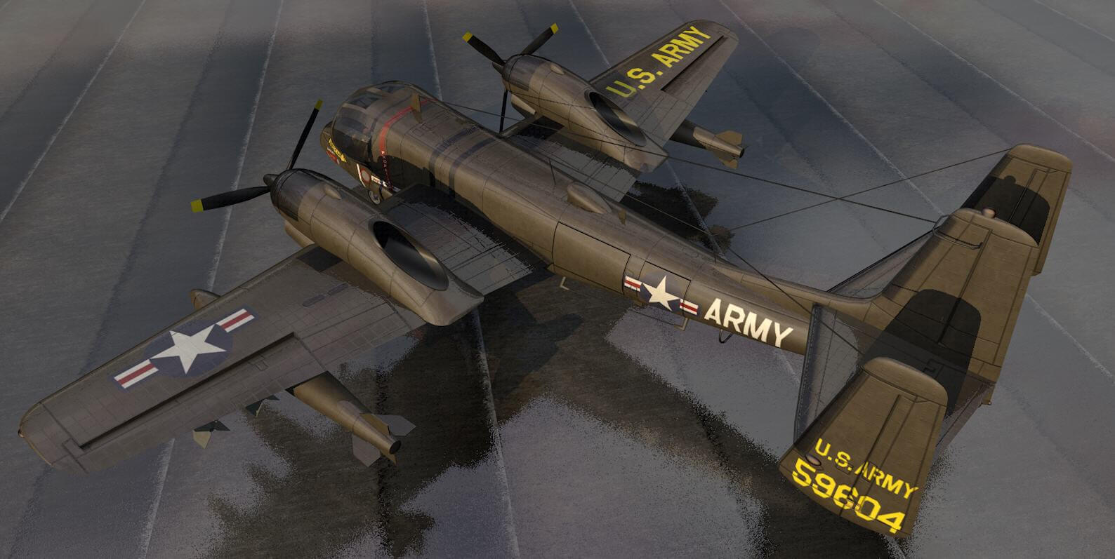 Grumman OV-1 Mohawk 3D Model by ChipBassChaos