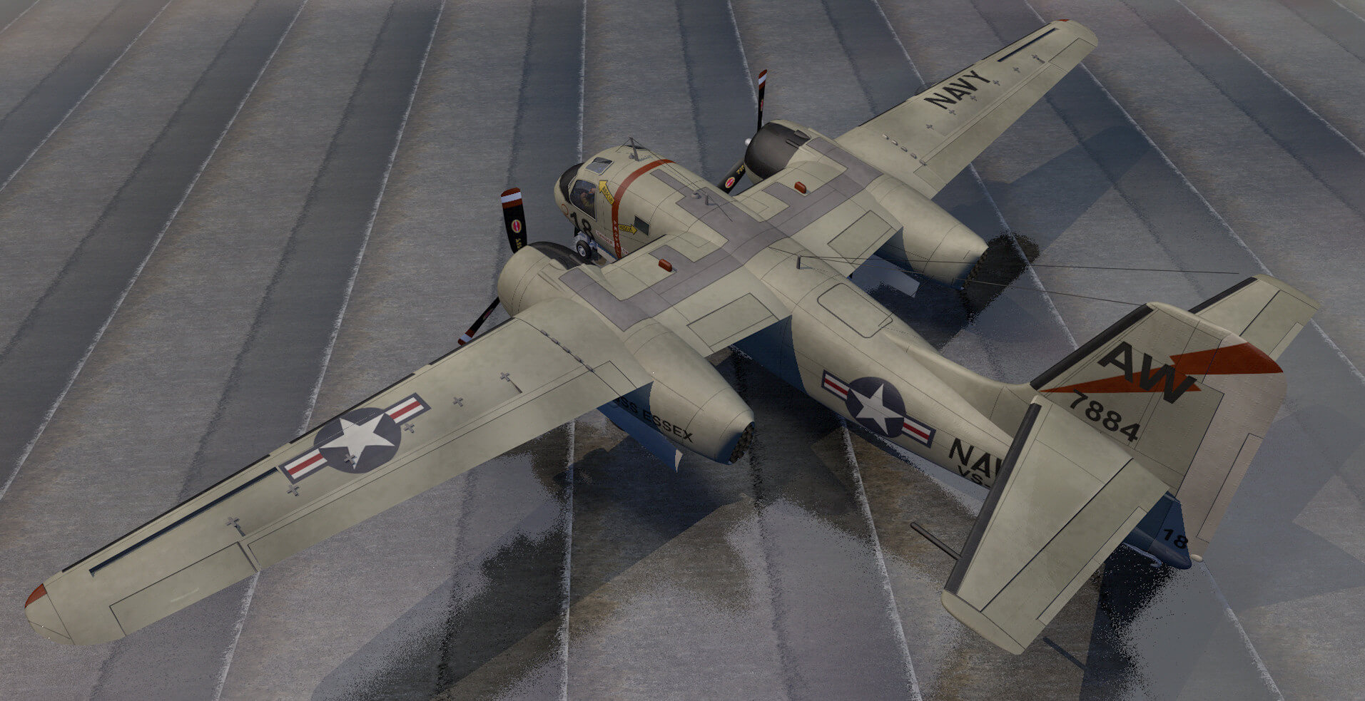 Grumman S2F-1 Tracker 3D Model by ChipBassChaos