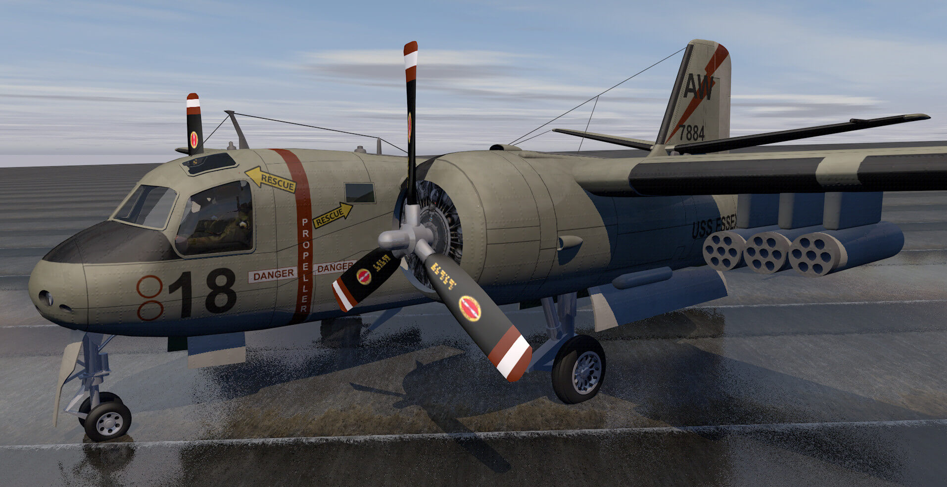 Grumman S2F-1 Tracker 3D Model by ChipBassChaos