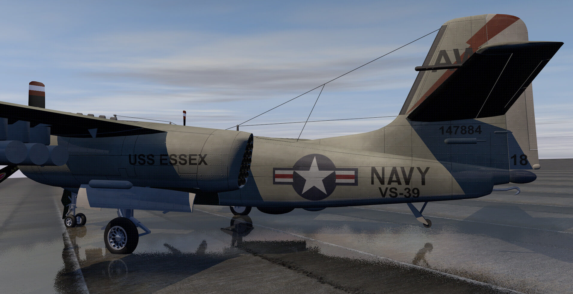 Grumman S2F-1 Tracker 3D Model by ChipBassChaos