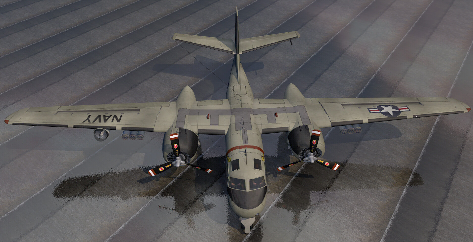 Grumman S2F-1 Tracker 3D Model by ChipBassChaos