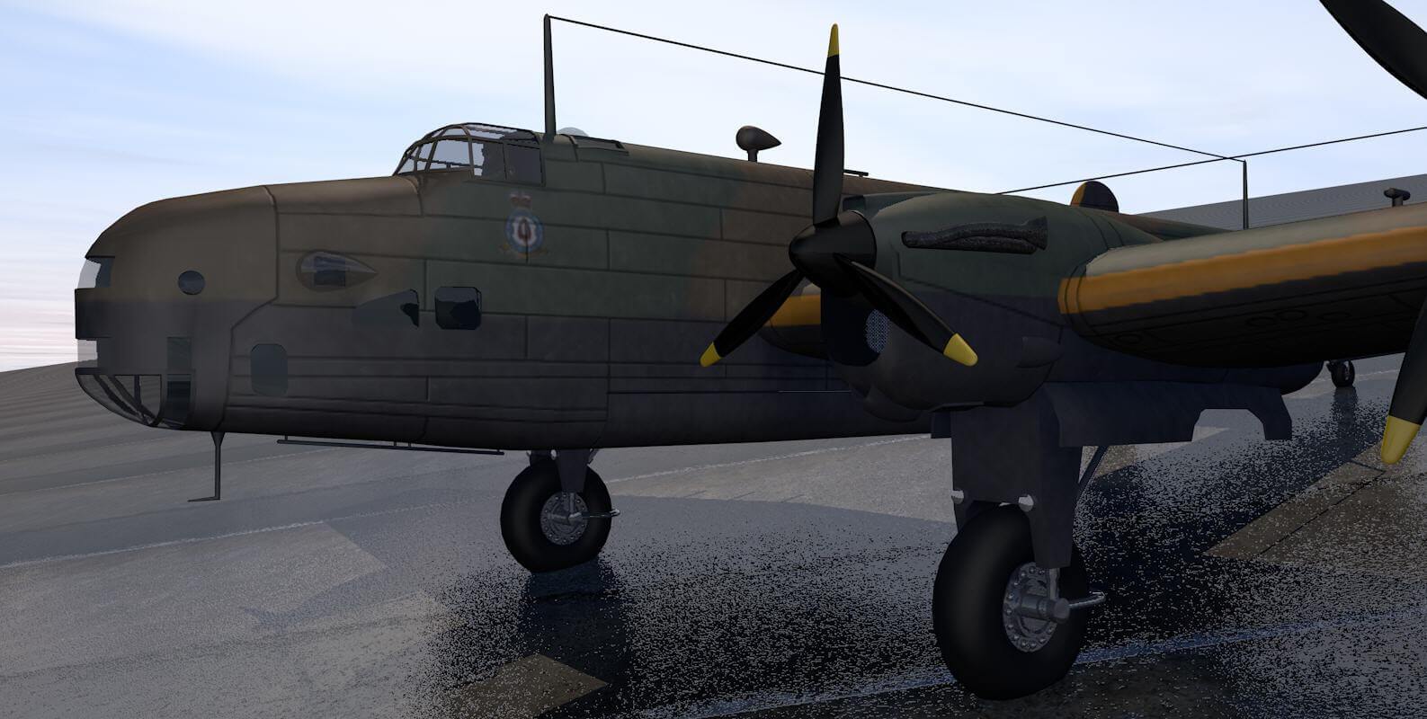 Handley Page Halifax Mk-2 3D Model by ChipBassChaos