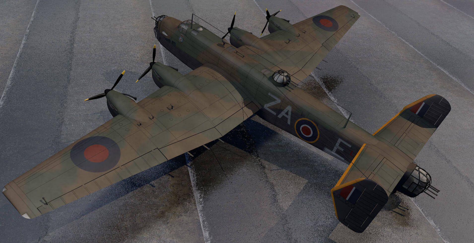 Handley Page Halifax Mk-2 3D Model by ChipBassChaos
