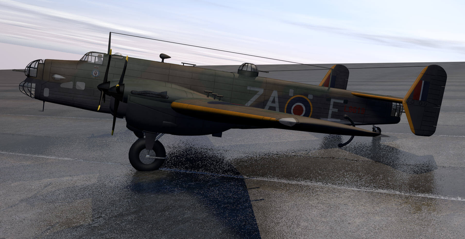Handley Page Halifax Mk-2 3D Model by ChipBassChaos