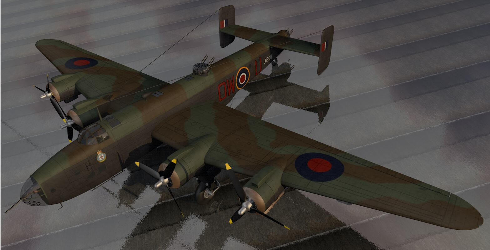 Handley Page Halifax Mk-3 3D Model by ChipBassChaos
