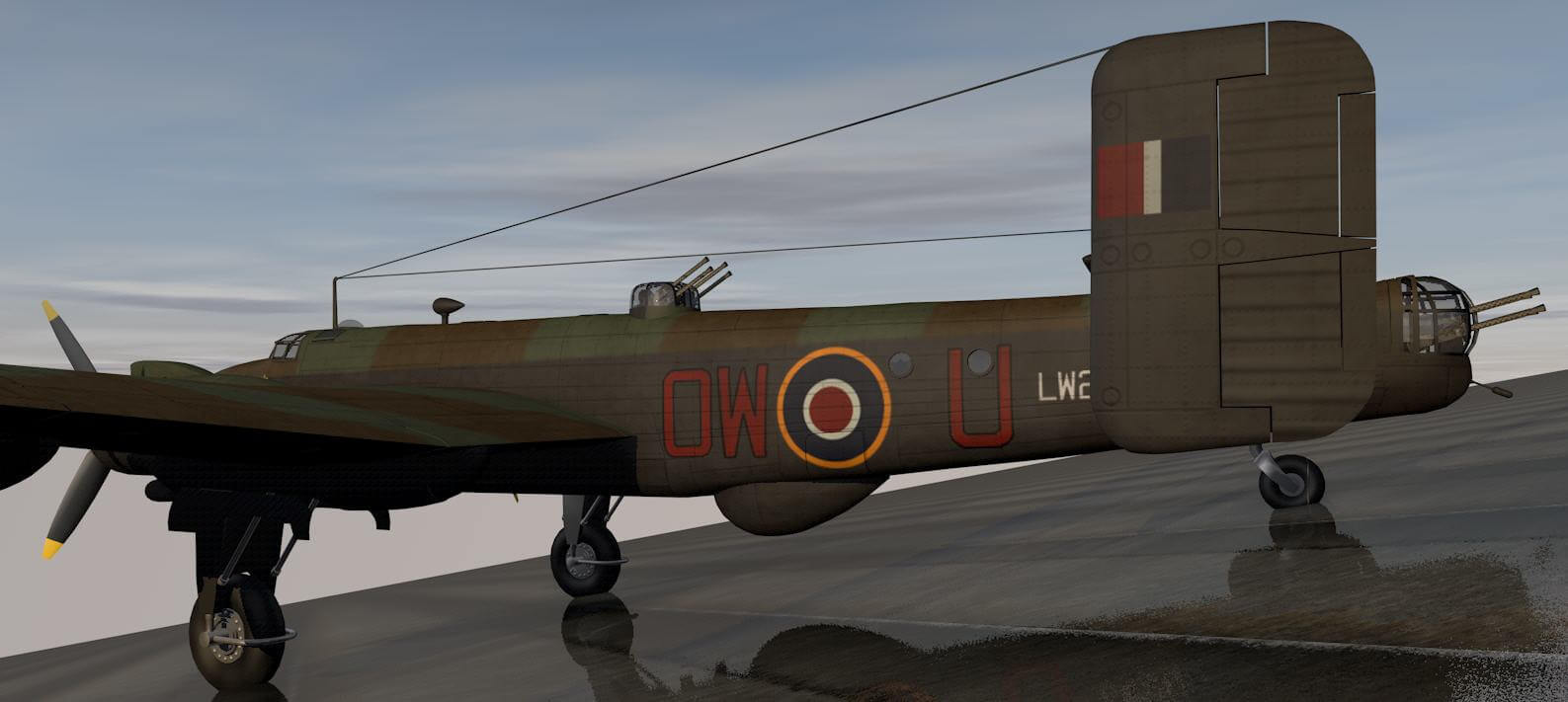 Handley Page Halifax Mk-3 3D Model by ChipBassChaos