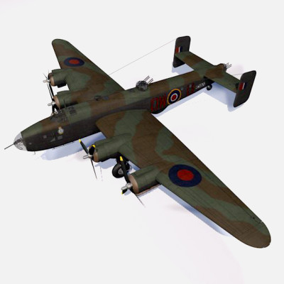 Handley Page Halifax Mk-3 3D Model by ChipBassChaos