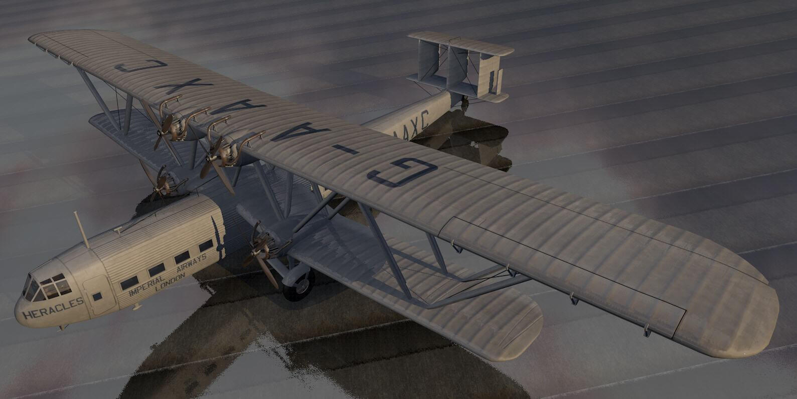 Handley Page HP-42 3D Model by ChipBassChaos