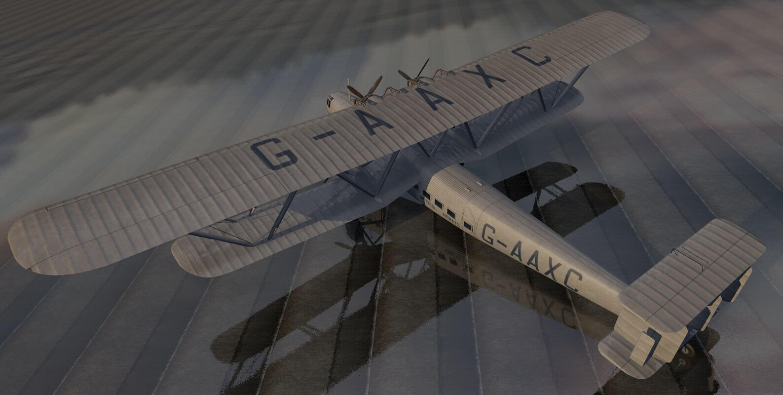 Handley Page HP-42 3D Model by ChipBassChaos