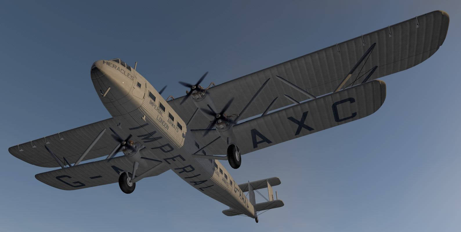 Handley Page HP-42 3D Model by ChipBassChaos