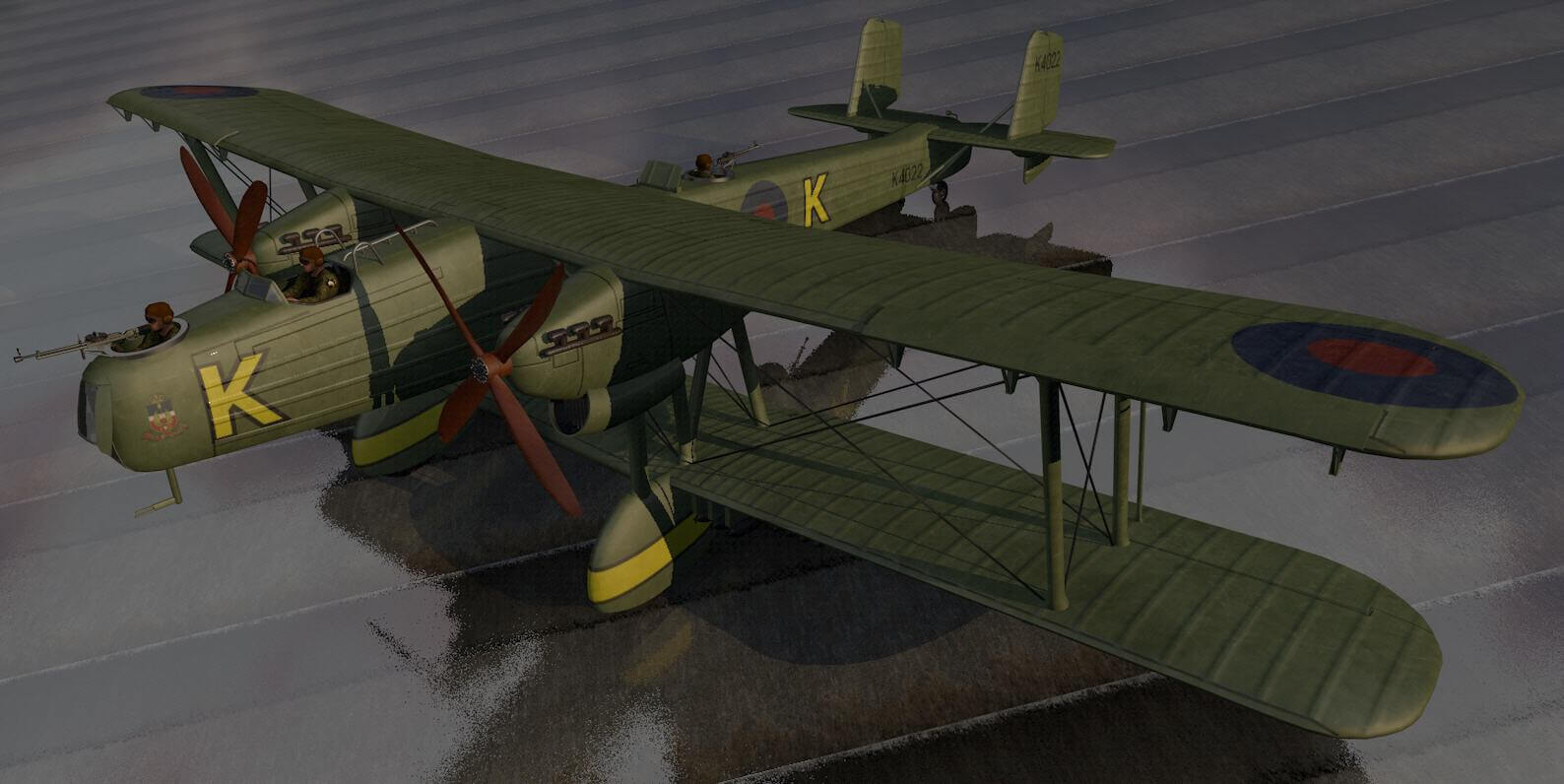Handley Page HP-50 Heyford 3D Model by ChipBassChaos