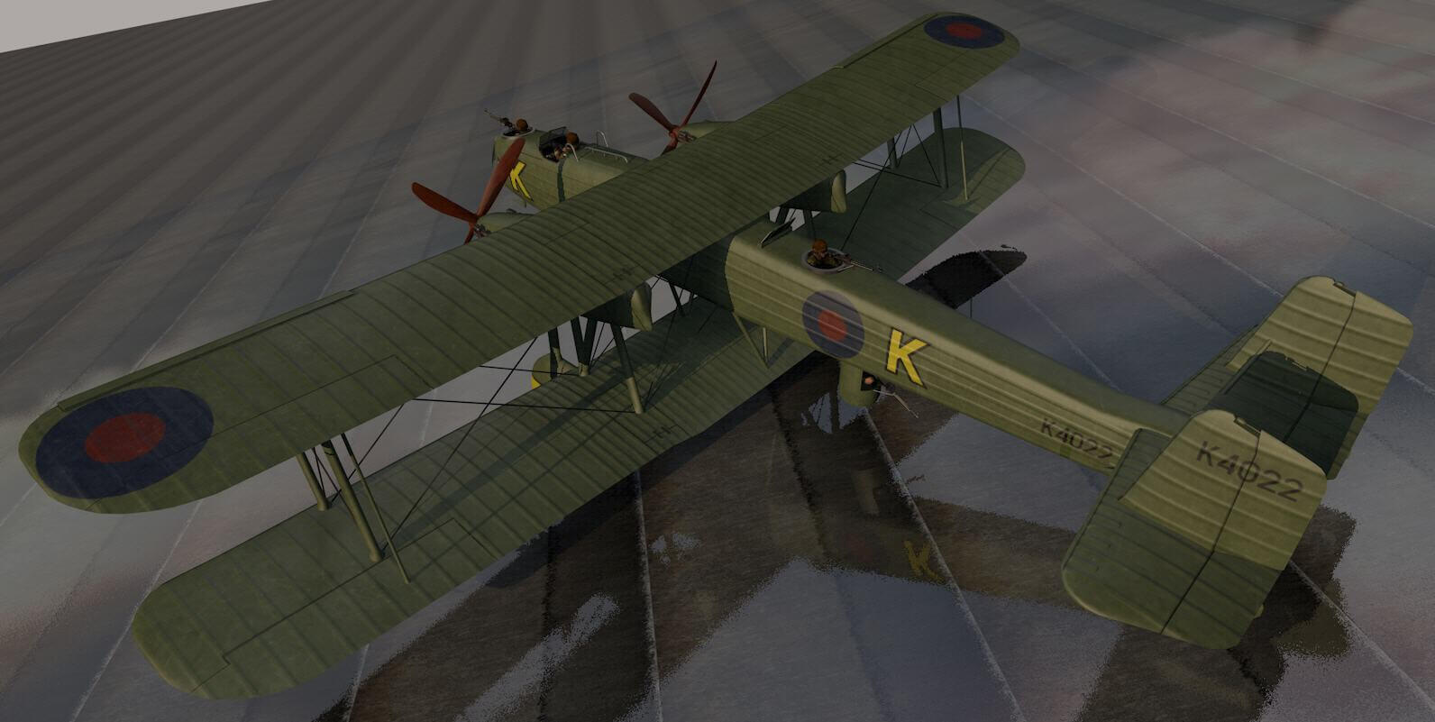 Handley Page HP-50 Heyford 3D Model by ChipBassChaos
