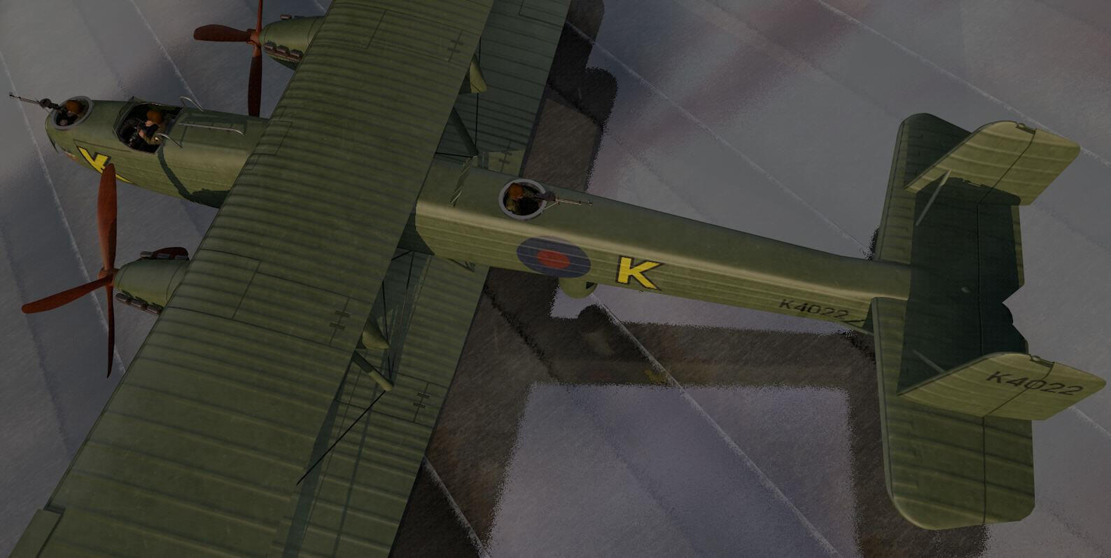 Handley Page HP-50 Heyford 3D Model by ChipBassChaos