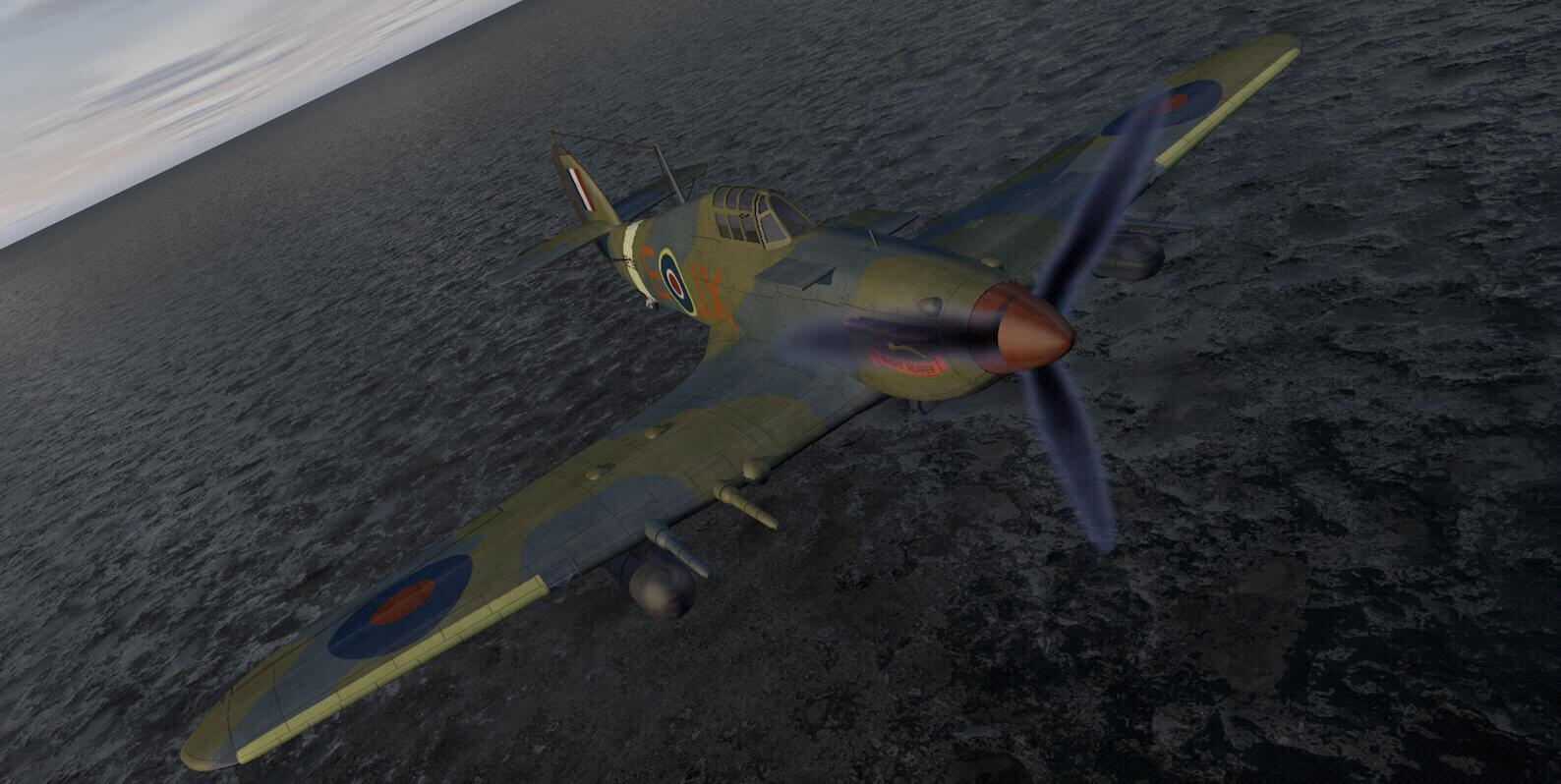 Hawker Hurricane Mk-2c Night Fighter 3D Model by ChipBassChaos