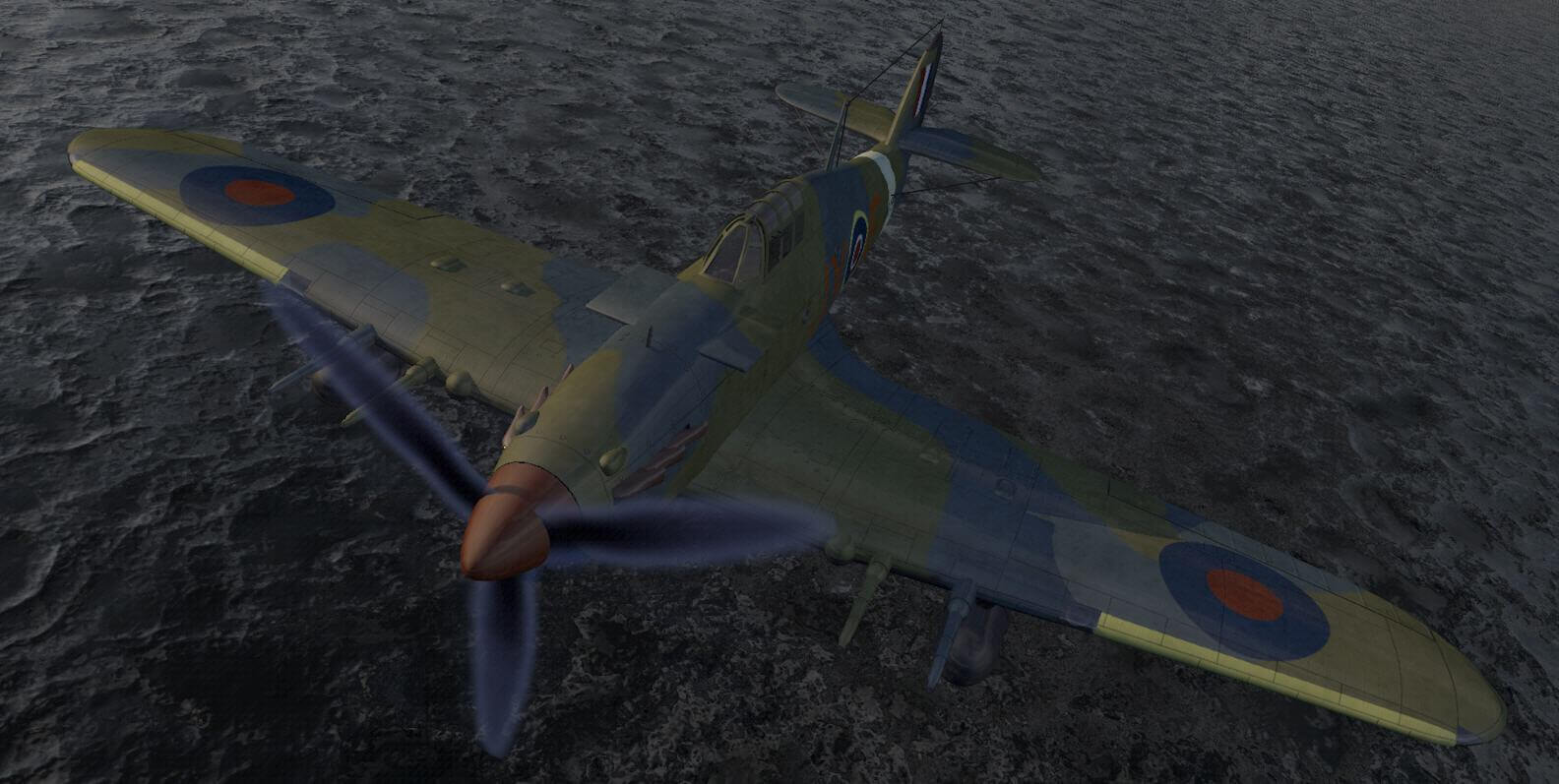 Hawker Hurricane Mk-2c Night Fighter 3D Model by ChipBassChaos